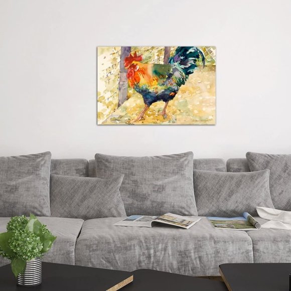 Art | New Giclee Rooster Chicken Farm Gallery Canvas Art | Poshmark